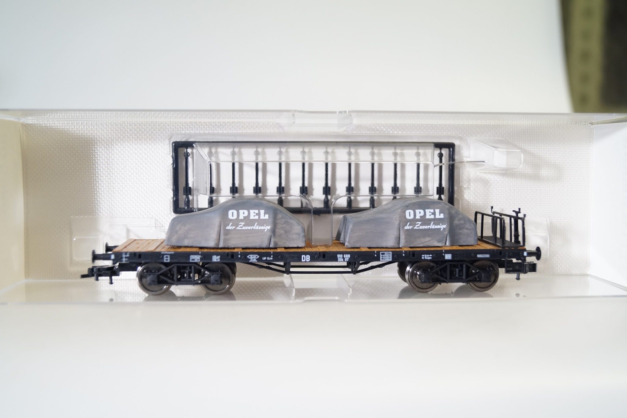 H0 Fleischmann 80 5286K Güterwagen Ladung: 2X OPEL, top/ovp ...