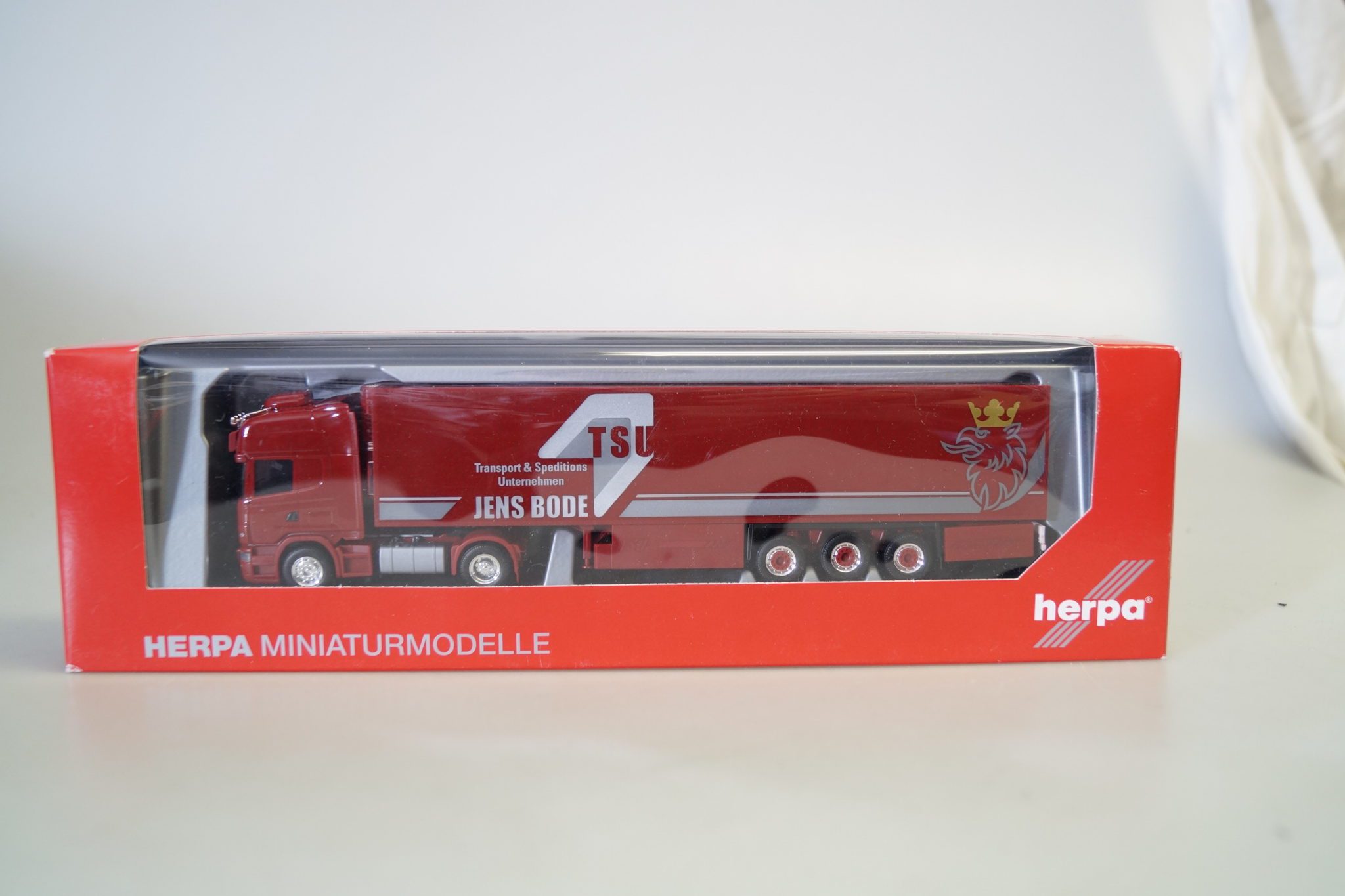 1:87 Herpa 156455 Scania Sz TSU Jens Bode, neu – gearontologist