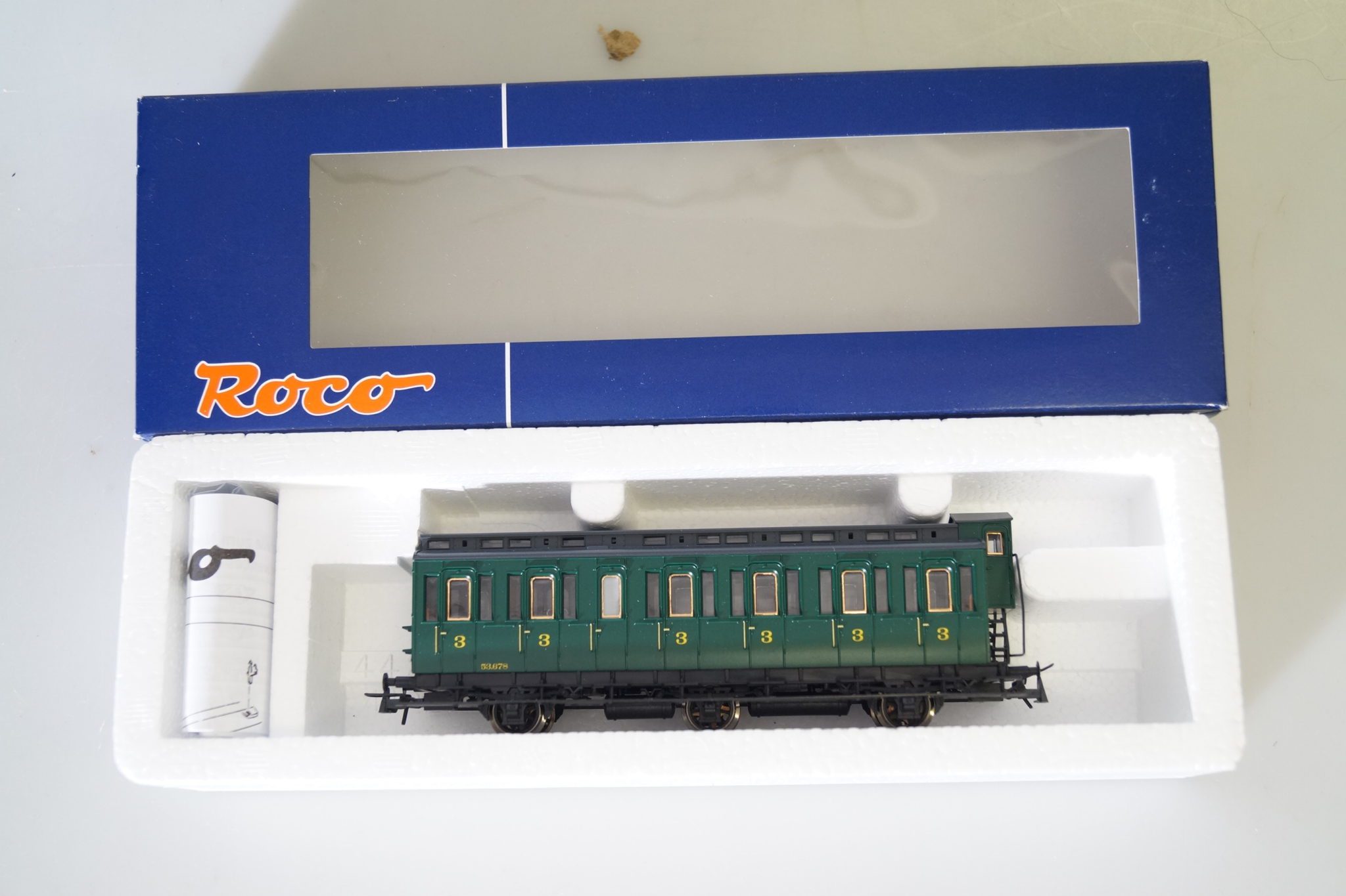 H0 Roco 45536 Abteilwagen 3.Kl. SNCB, neuw./ovp - gearontologist