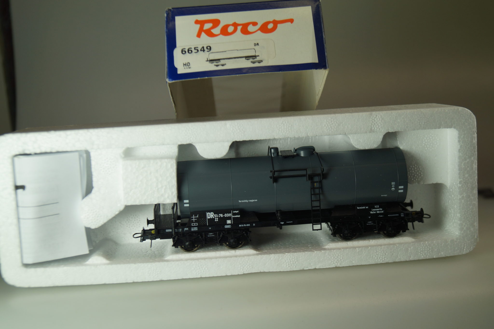 H0 Roco 66549 Kesselwagen 'DR' - top/ovp - gearontologist