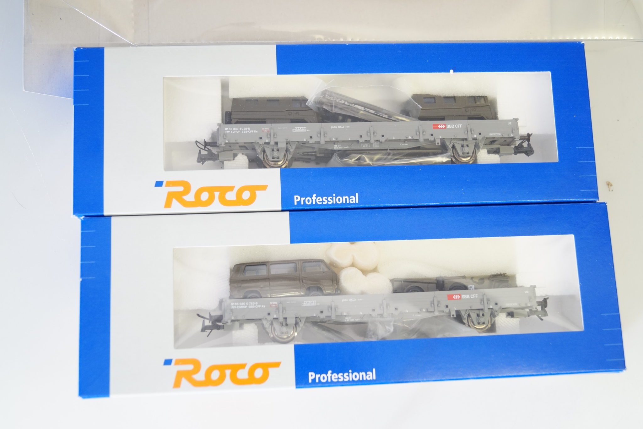 H0 Roco 44191 Güterwagen-Set Schweizer Armee, neuw./ovp - gearontologist