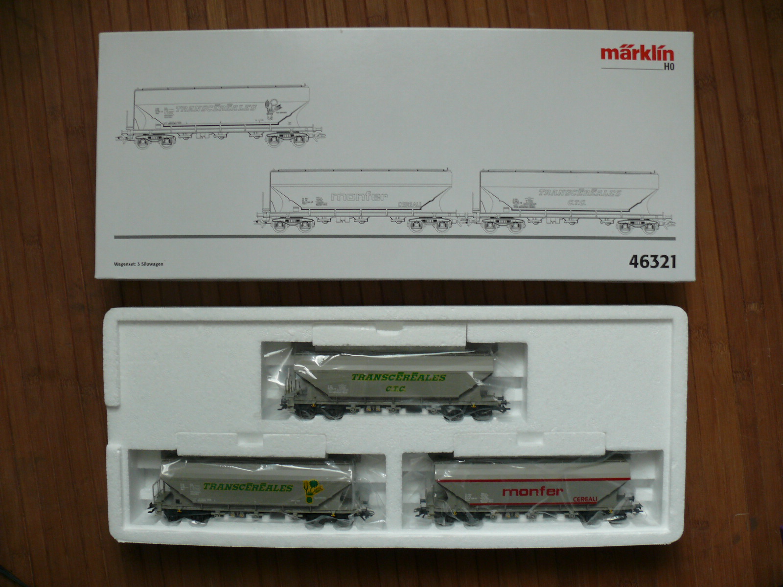 Märklin 46321 GÜTERWAGEN-Set ‚SILOWAGEN’ – neuw./ovp – gearontologist