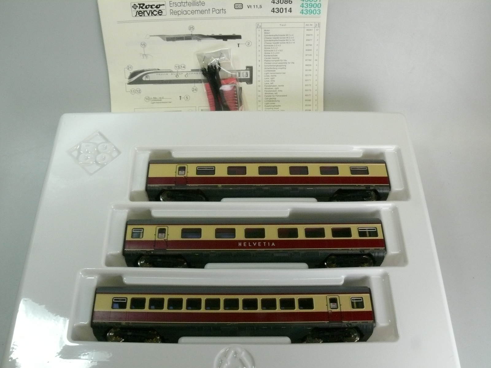 für märklin: Spur H0 ROCO: 43903 VT115 ‚TEE ERGÄNZUNGSSET‘, TOP/OVP ...