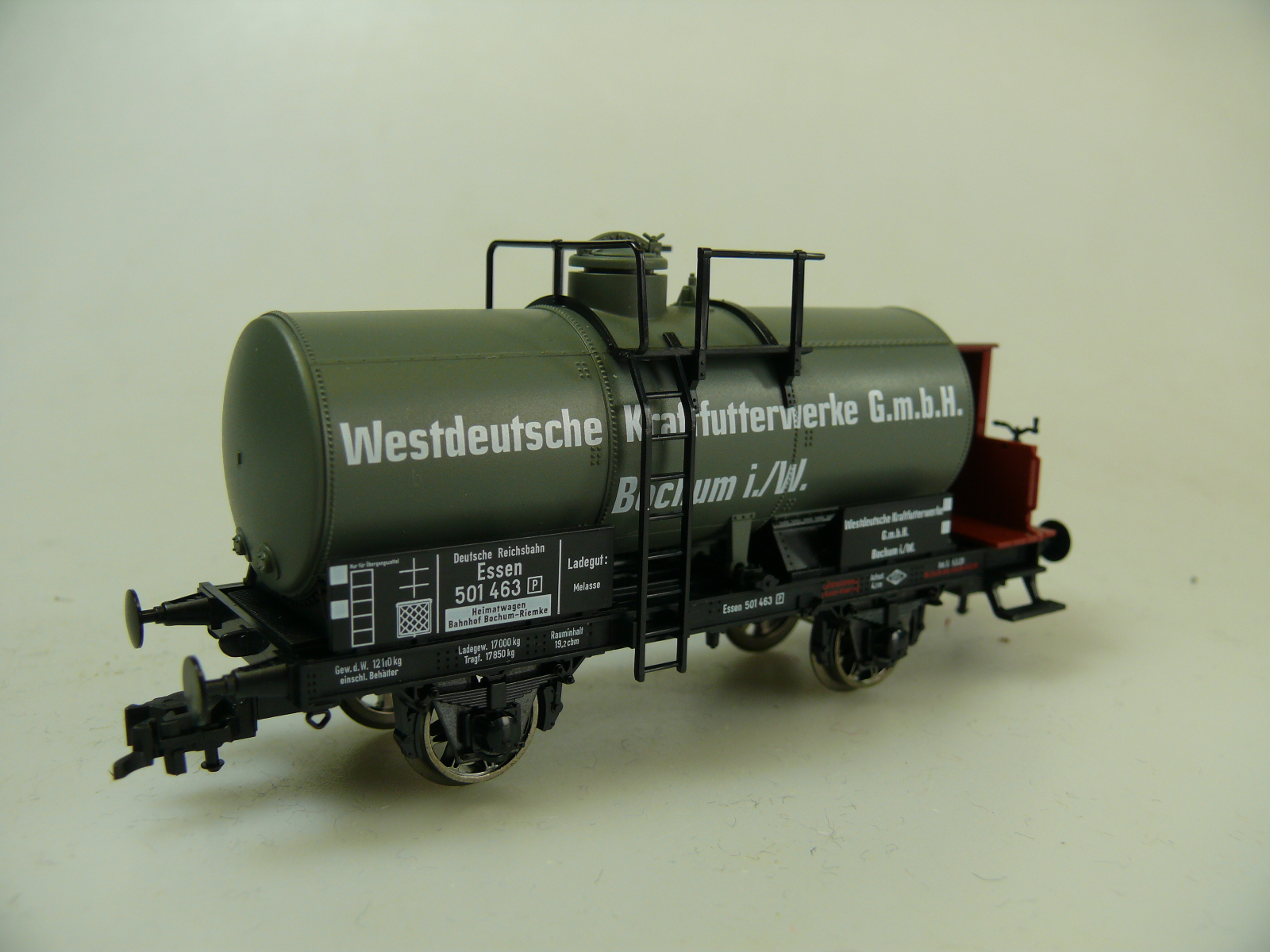 H0 Fleischmann 83 5802 K Kesselwagen 'WESTDEUTSCHE FUTTERWERKE' , top ...