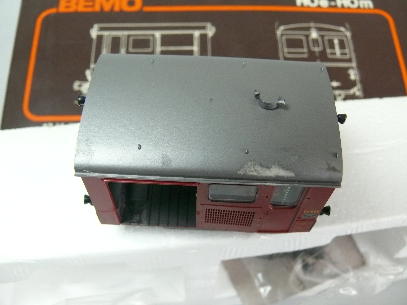 H0m: Bemo 1274 191 SCHIENENTRAKTOR 'Tm 596' - MANGEL/OVP - gearontologist