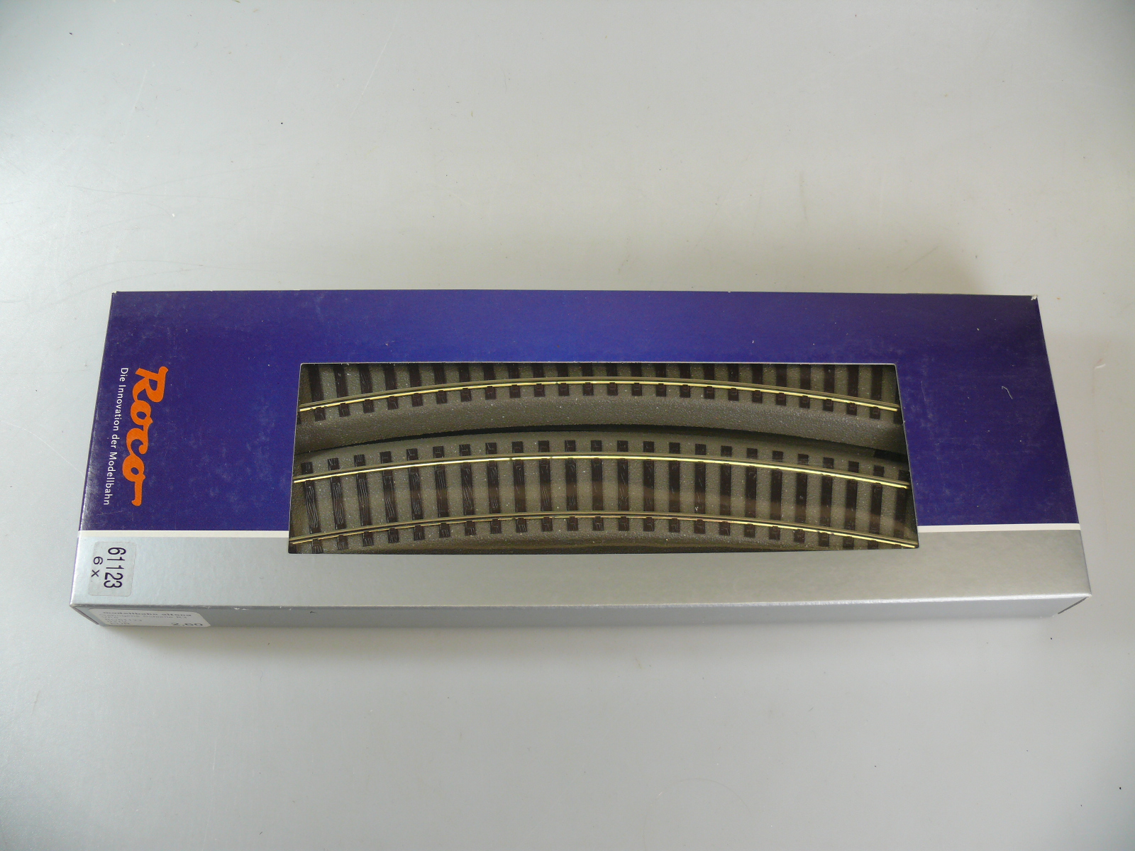 H0: Roco 61123 'geoLine 6x gebogenes Gleis R3' - neu - gearontologist